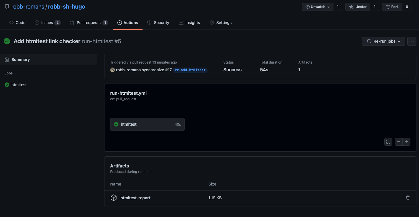 Check Links In Hugo With Htmltest